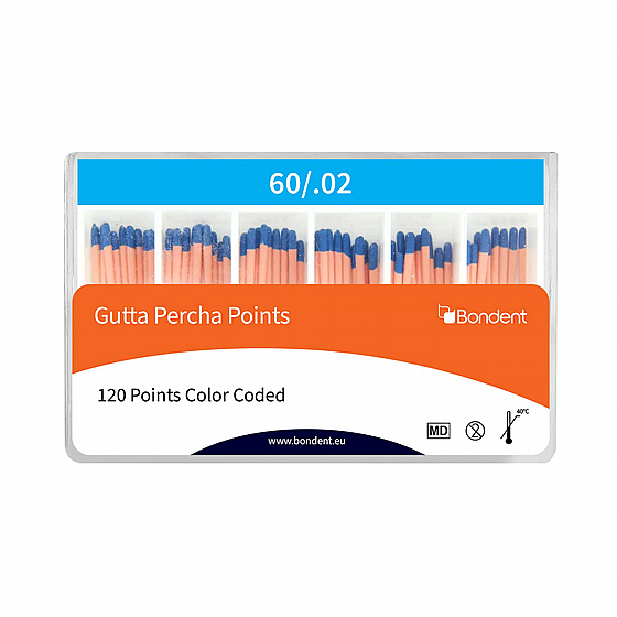 Royal-Dent | רויאל דנט |גוטה פרקה 2% 120 יח באריזה UDG Gutta Percha ...