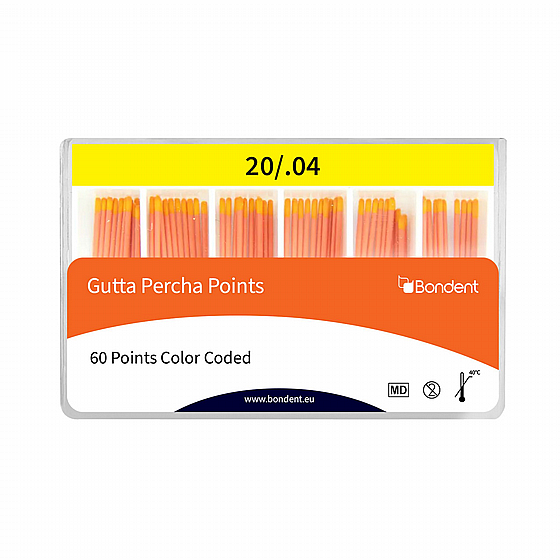 Royal-Dent | רויאל דנט |גוטה פרקה 4% 60 יח באריזה UDG Gutta Percha ...