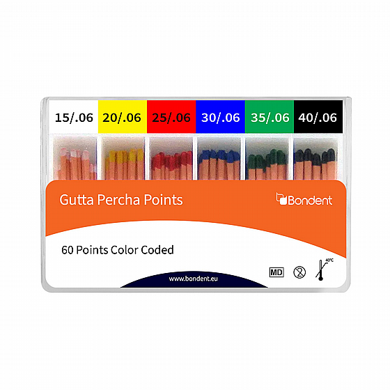 Royal-Dent | רויאל דנט |גוטה פרקה 6% 60 יח באריזה UDG Gutta Percha ...